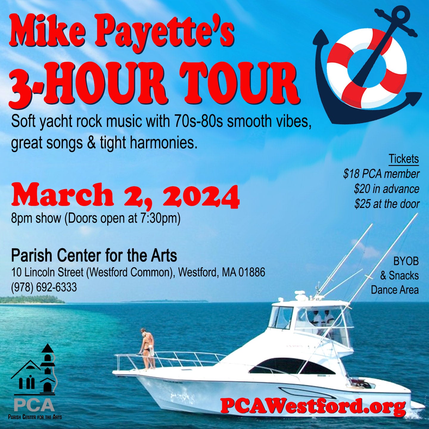 3 2 24 Mike Payette s Three Hour Tour soft Yacht Rock Of 70 s 80 s 3 2 24 Mike Payette s Three Hour Tour soft Yacht Rock Of 70 s 80 s